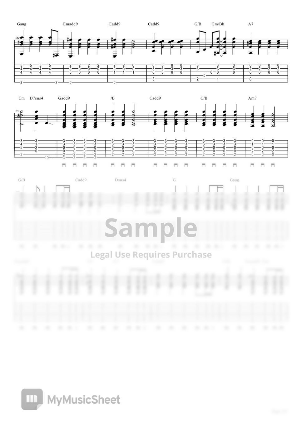 선우정아 (SWJA) - 도망가자 (Run With Me) 악보 by Rami Guitar