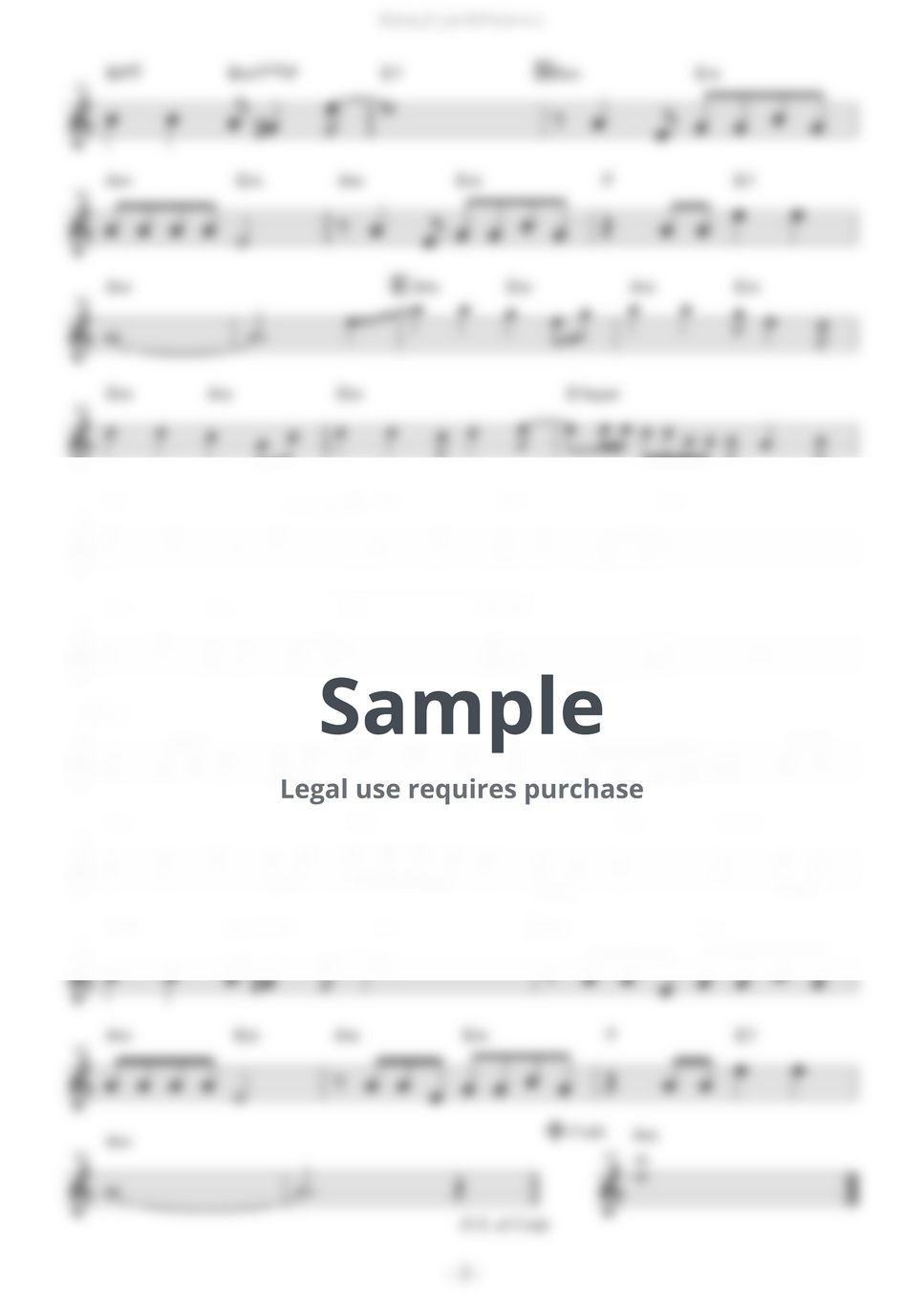 Keizou Toda - Kyou mo Doko ka de Devilman (Devilman / in C) Sheet Music ...