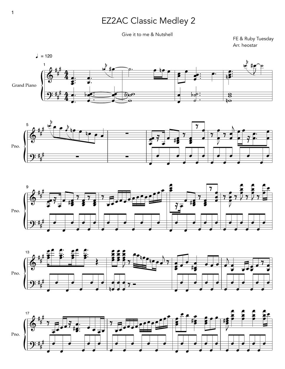 Forte Escape, Ruby Tuesday - Give It To Me & In A Nutshell (EZ2AC ...