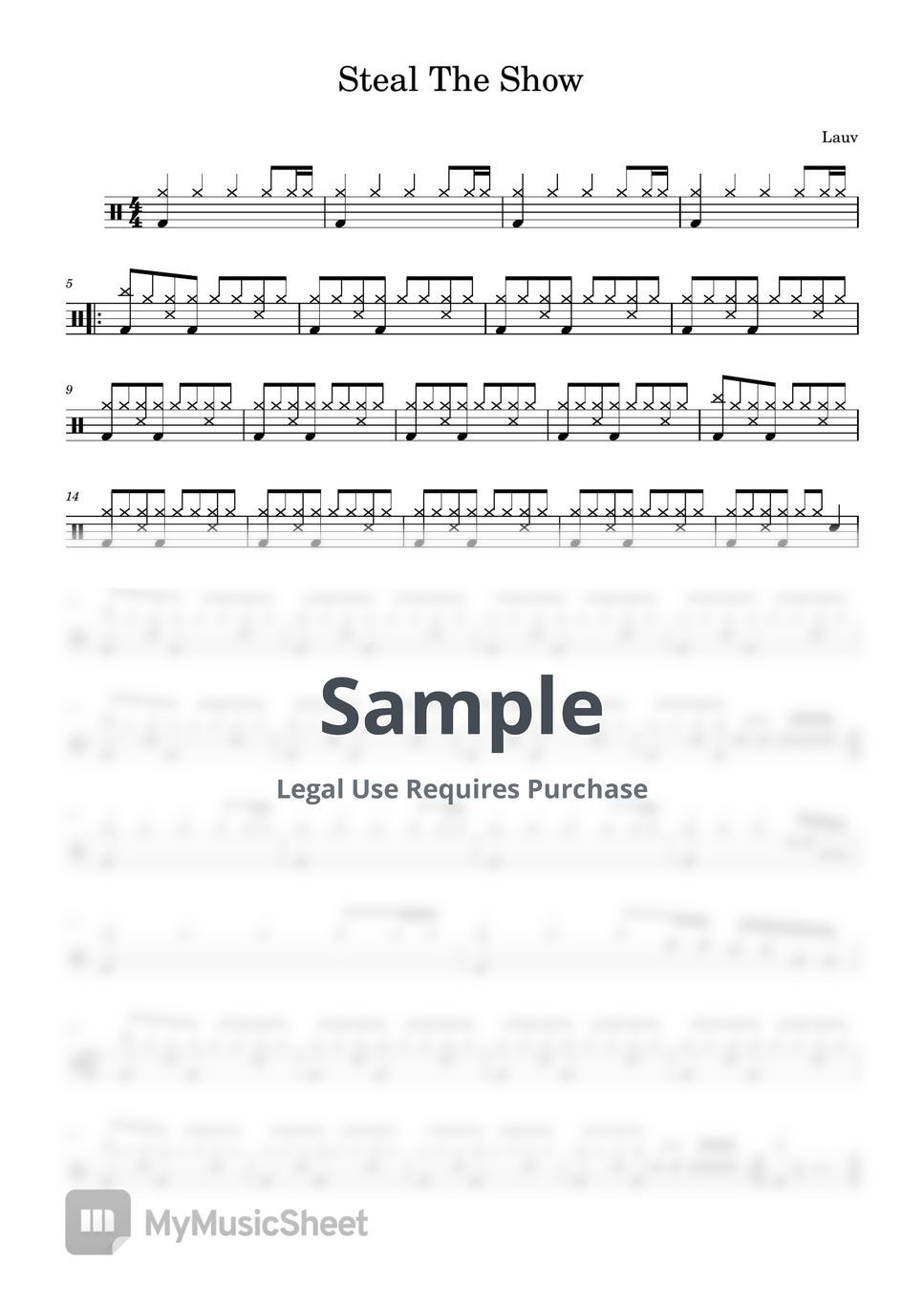 Lauv - Steal The Show Sheets by 하르하르