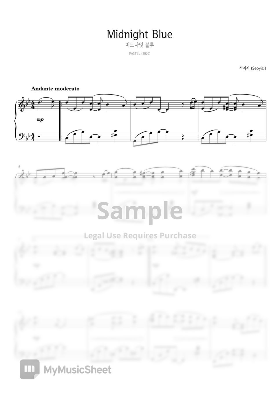 Seoyizi - Midnight Blue 악보