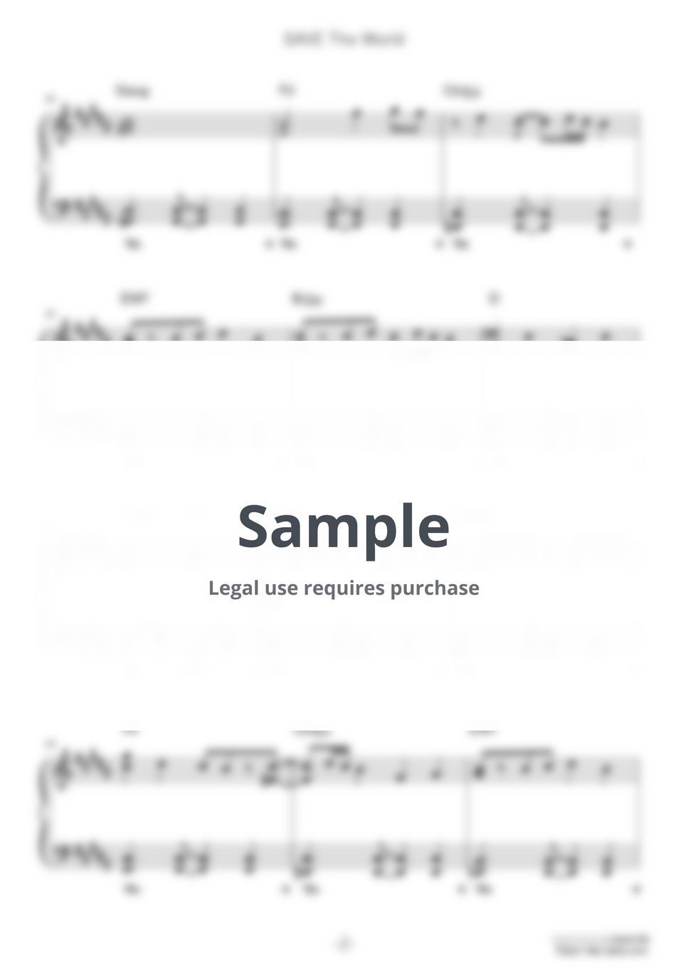 Toby Fox - Save The World (★★☆☆☆/UNDERTALE Soundtrack) Sheets by D-sun