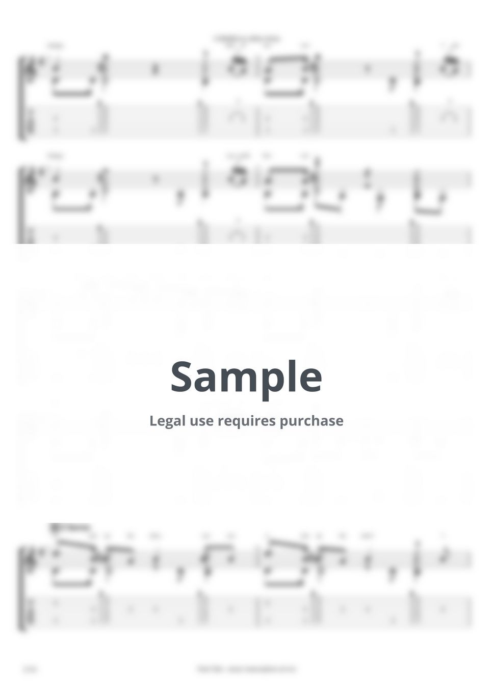 Billie Eilish - CHIHIRO (fingerstyle) TAB+1 Staff by Total Tabs