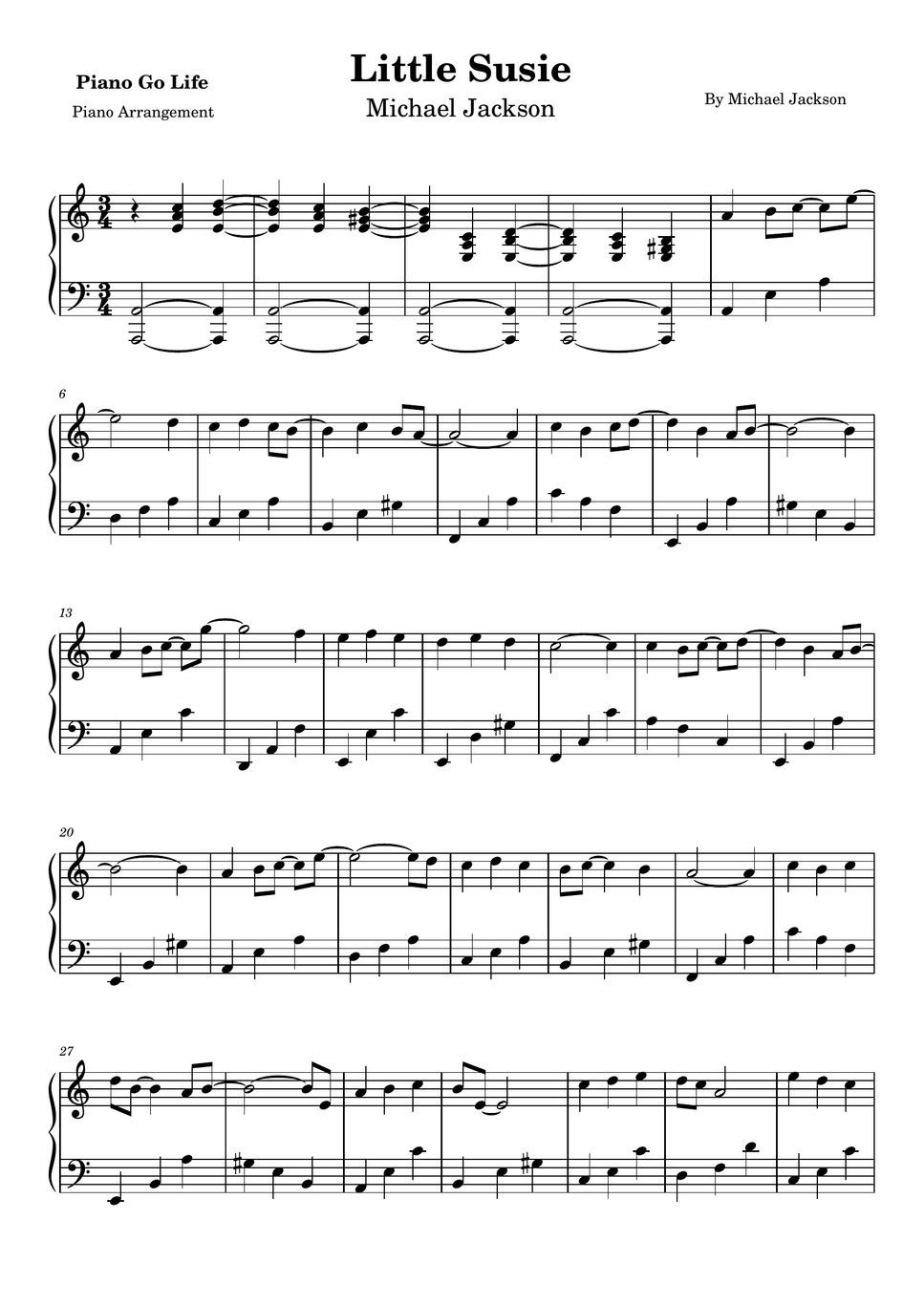 Michael Jackson - Little Susie 楽譜 by Piano Go Life