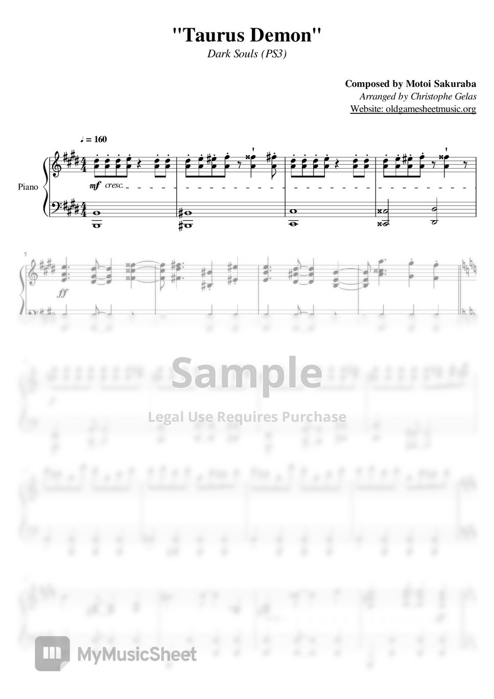 Dark Souls (PS3) - Taurus Demon Sheets by Christophe Gelas