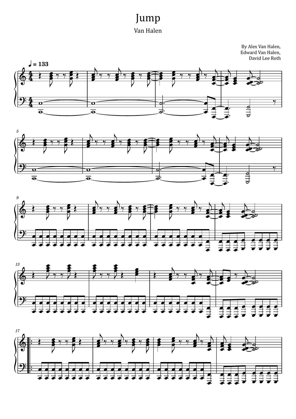 Alex Van Halen, Edward Van Halen, David Lee Roth - Jump (Van Halen ...