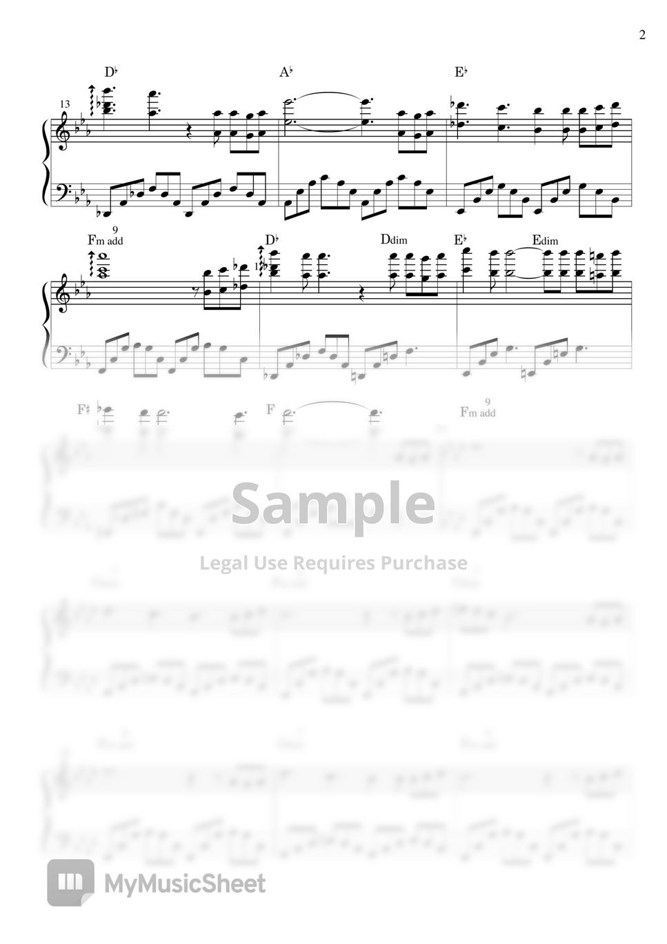 yoshiki (X Japan) - Requiem (piano version) Sheets by manogrande