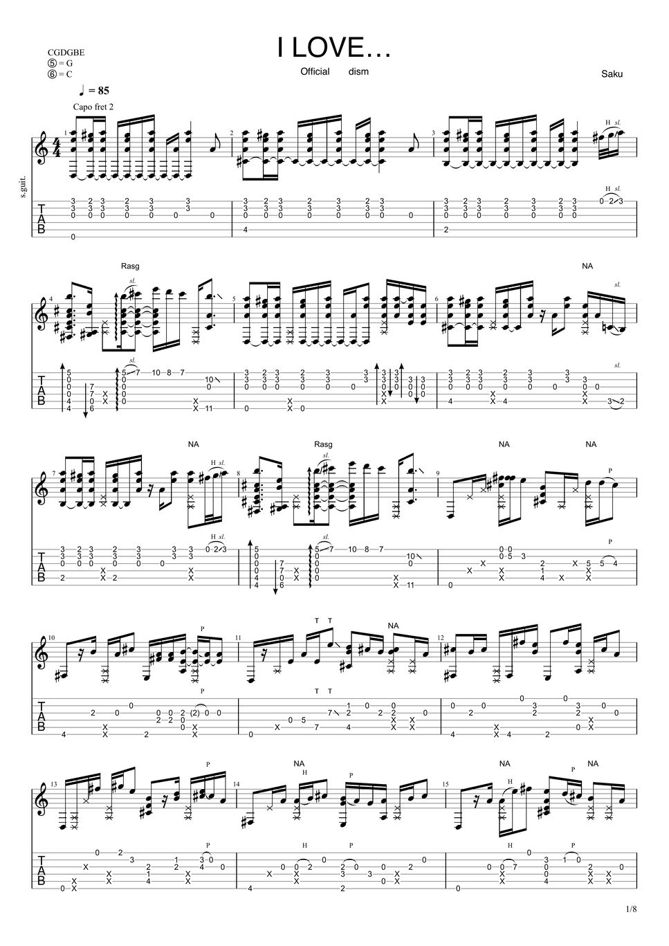 Official髭男dism - I LOVE... Sheets by Saku