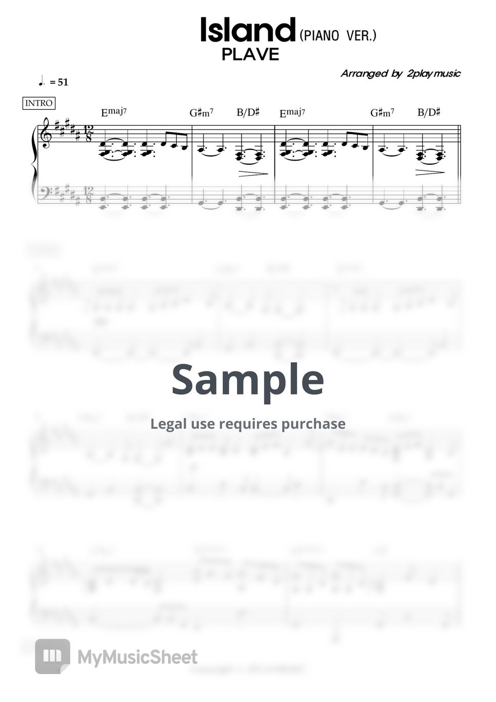 PLAVE - Island Sheet Music by 2playmusic