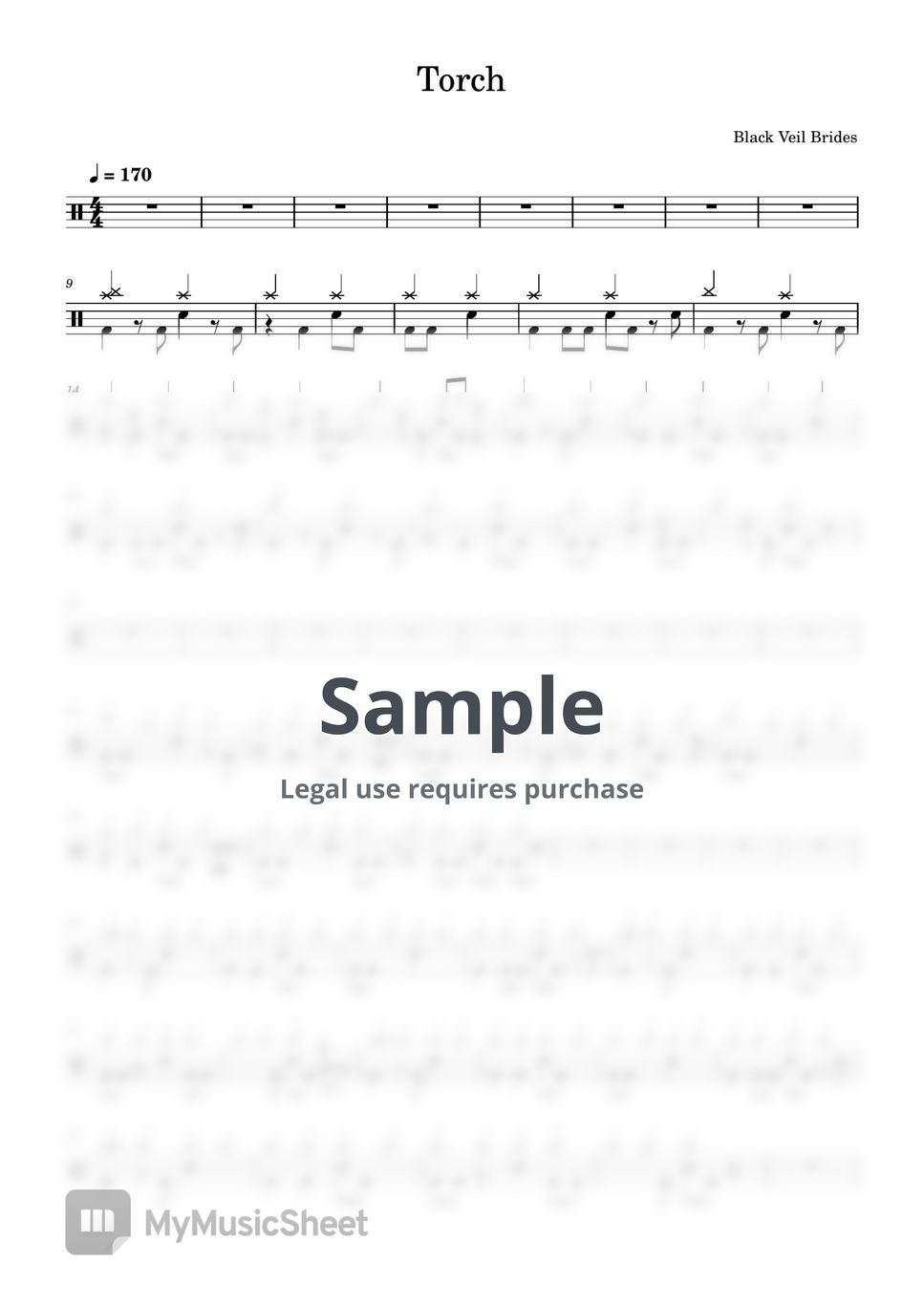 Black Veil Brides - Torch Sheets by Oleksii Kosovts