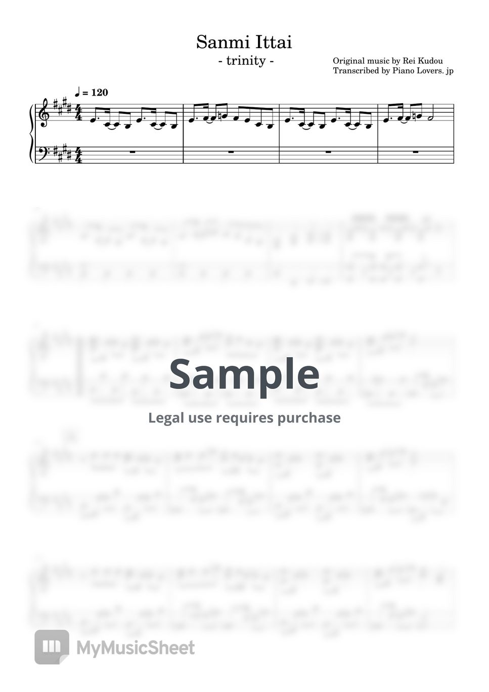 Little Blue boX - Sanmi Ittai(The Trinity) (Danball Senki) Sheets by ...