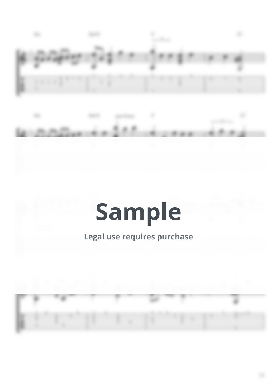 Kwon Jin Ah - Yeomjae (염재) (Dear Hongrang OST) TAB+1 Staff by Skylar Guitar