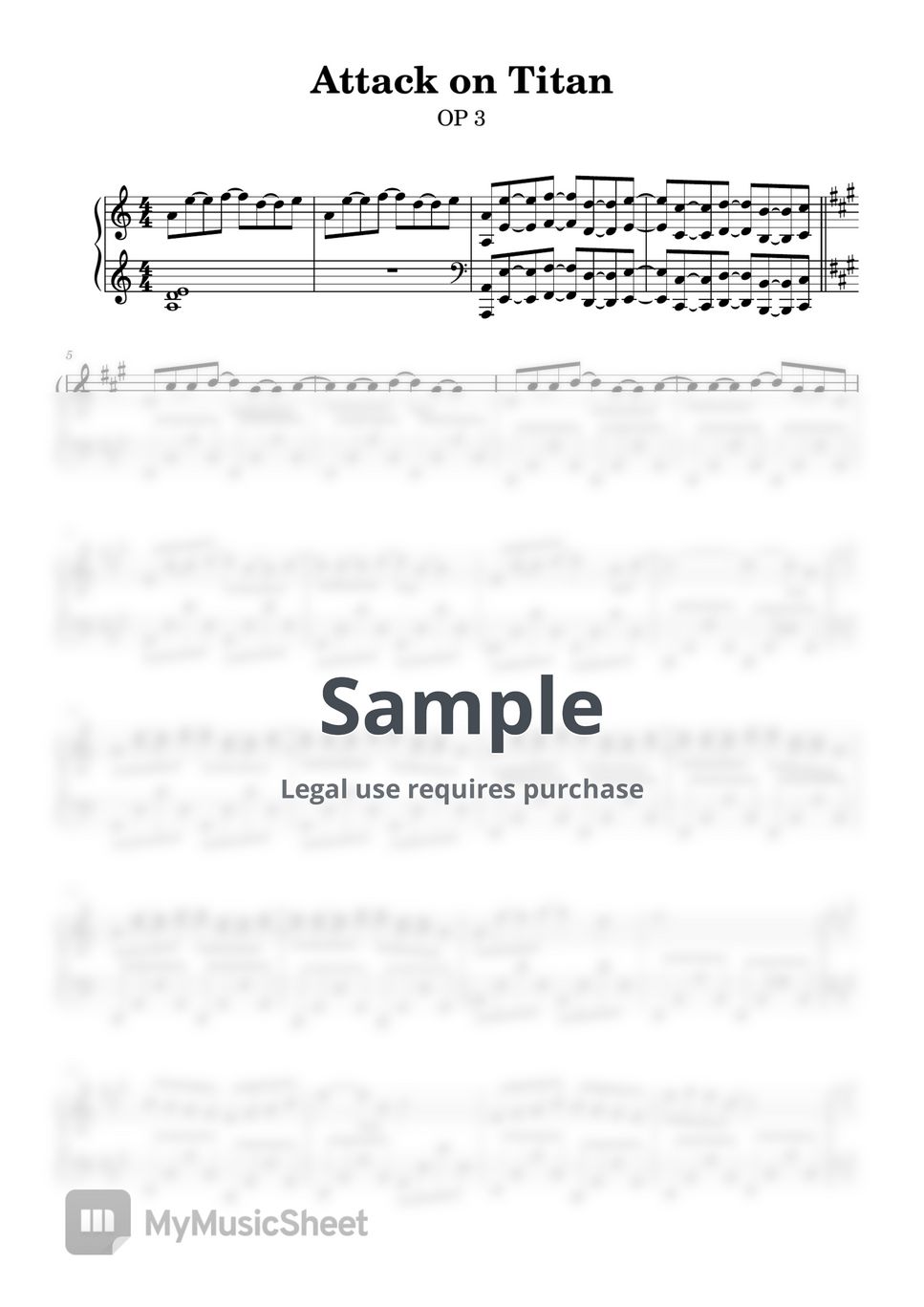 Linked Horizon - Shinzou wo Sasageyo (Attack on Titan) Sheets by Piano ...