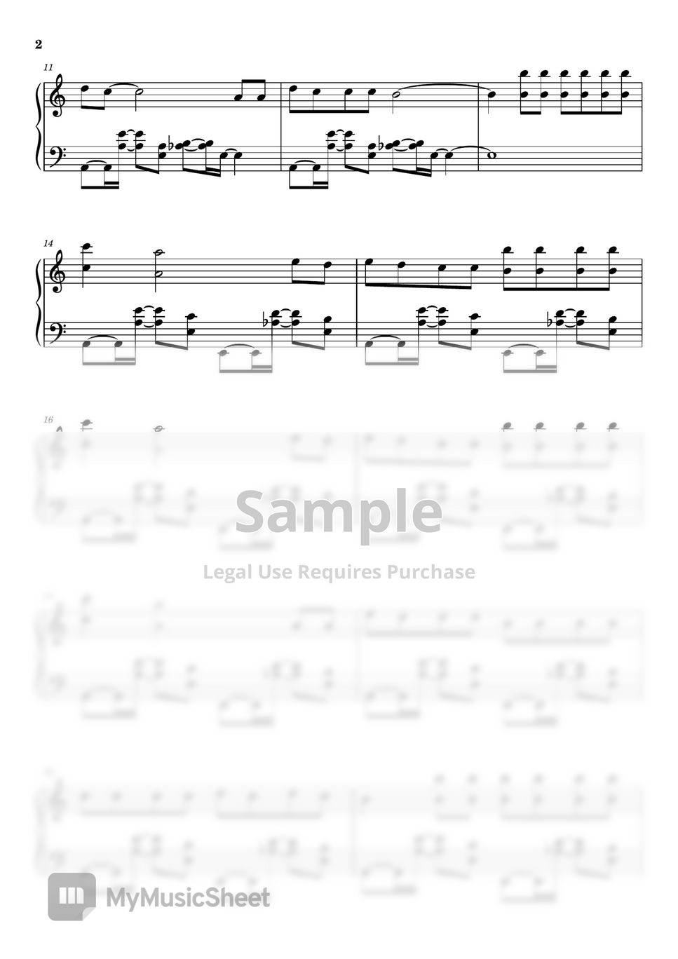 Becky G - Mala Santa Sheets by Piano Go Life