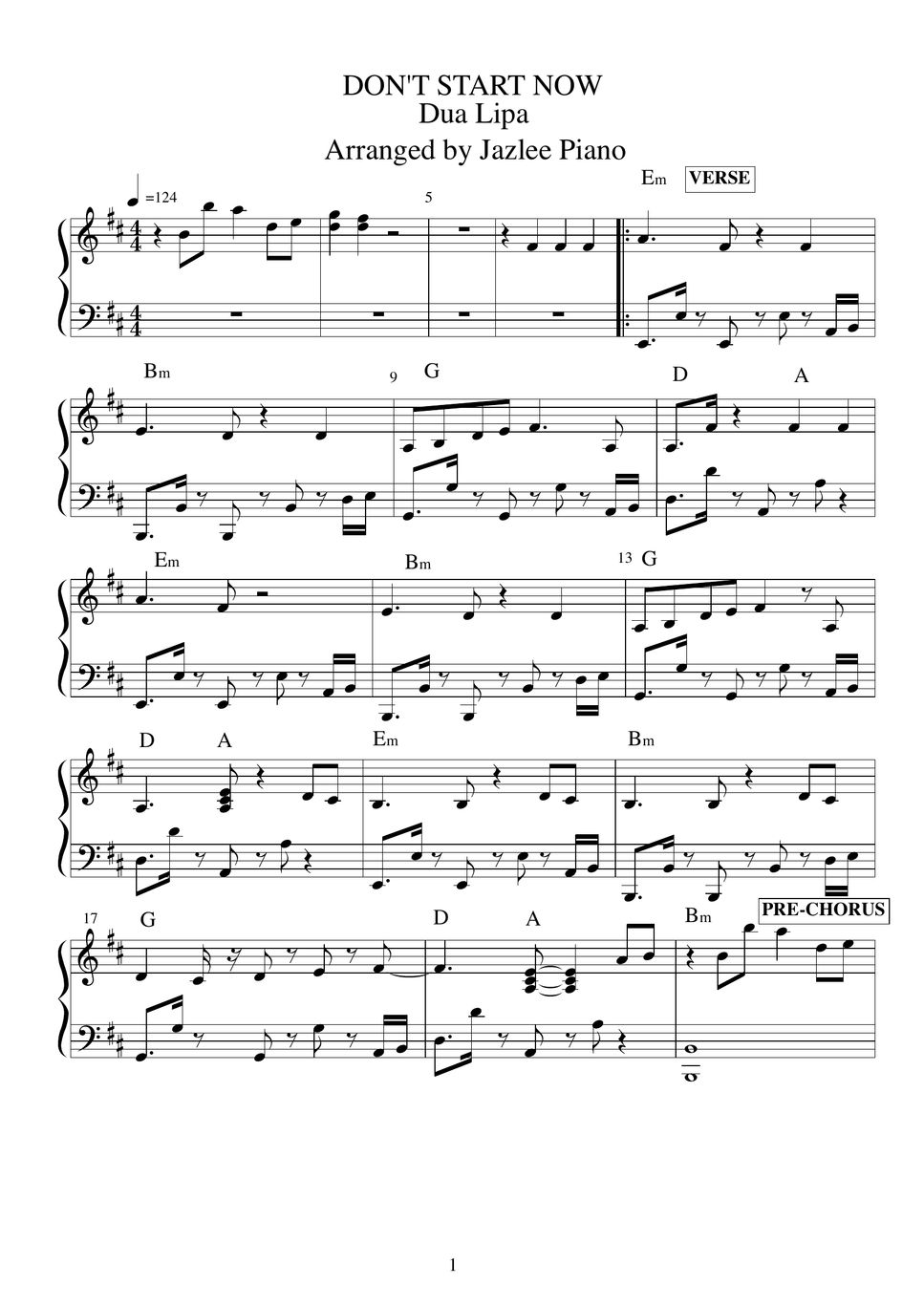 Dua Lipa - Don't Start Now แผ่น