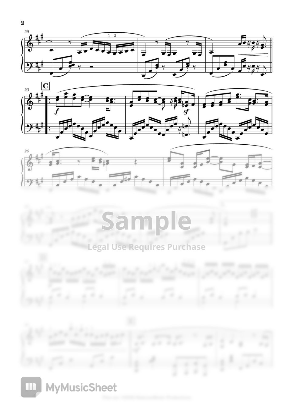 Cadode Kaika Summer Time Rendering ED Sheets By HalcyonMusic