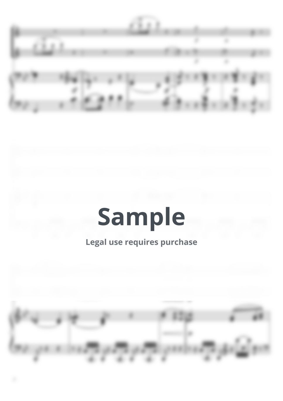 Beethoven - The Tempest, 2nd Mov (Tenor Sax duet, Piano Trio) Sheet ...