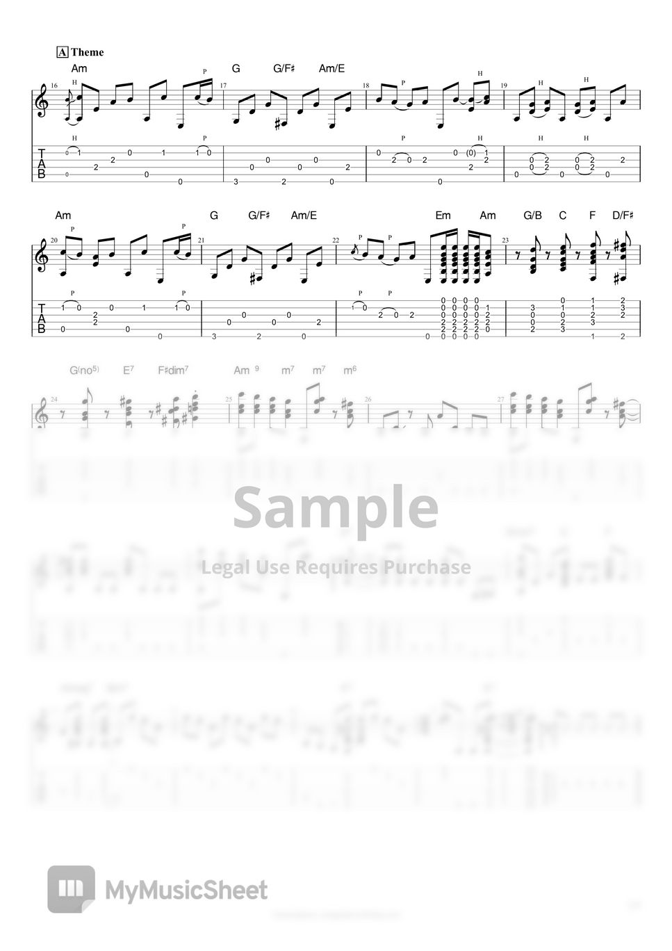 Mason Williams - Classical Gas (YouTube Version) Sheets by Tommy Emmanuel