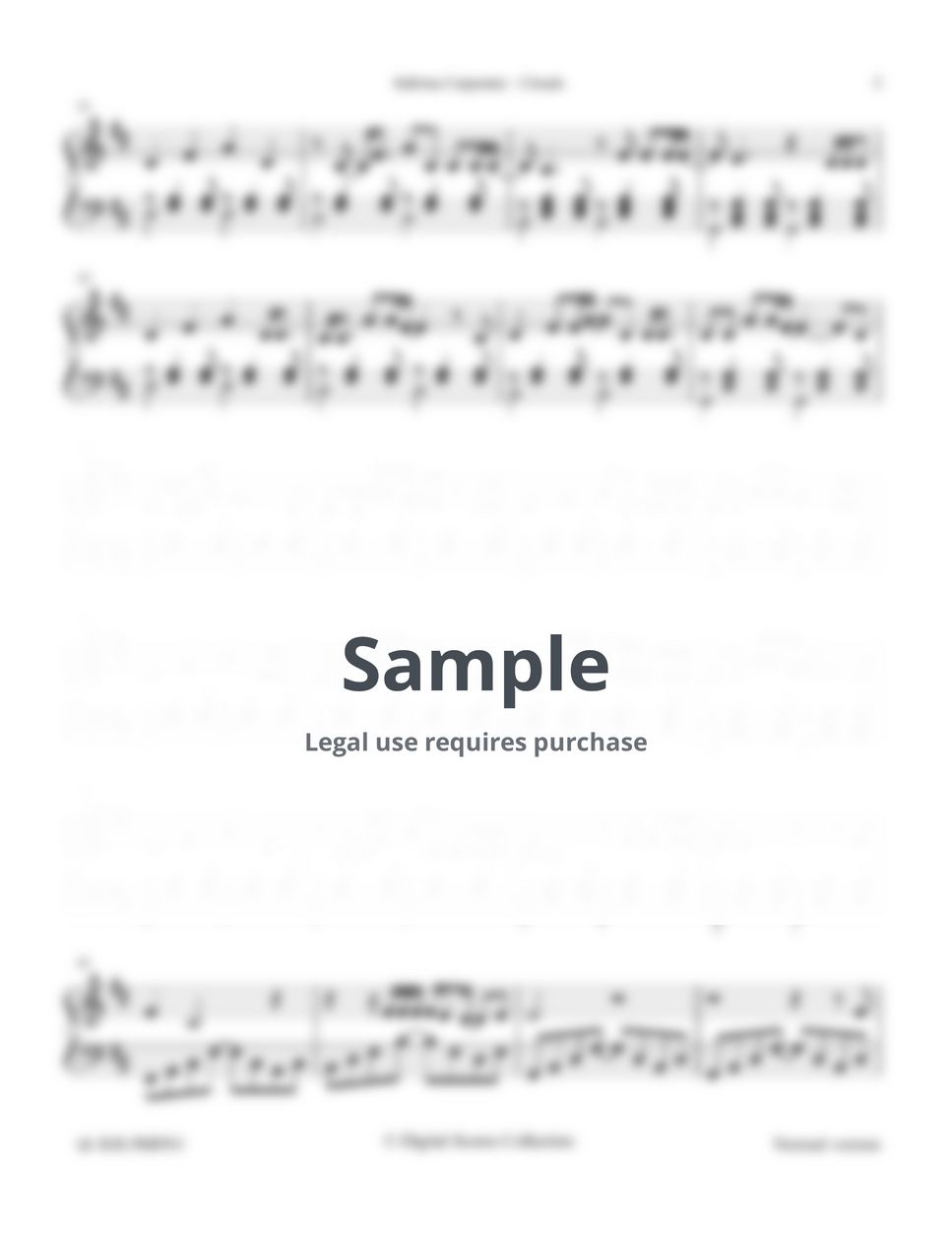 Sabrina Carpenter - Clouds Sheets by Digital Scores Collection