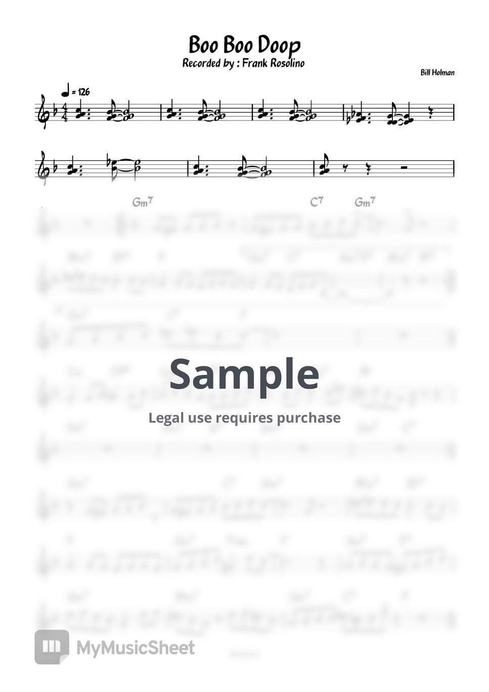 Bill Holman - Boo Boo Doop Sheets by Won, Jong Hwa