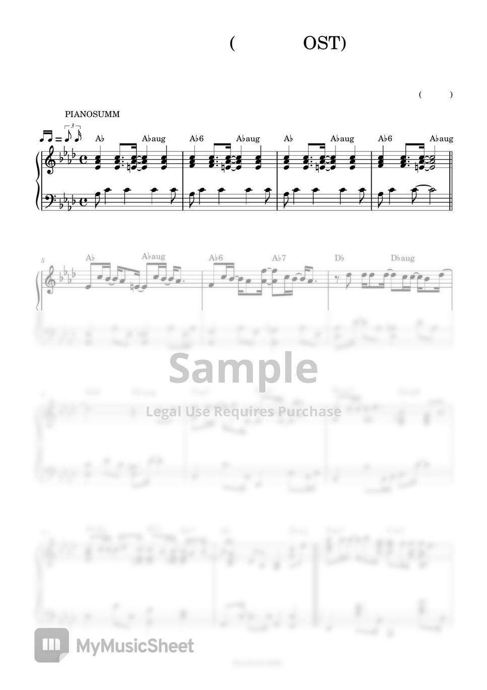 MELOMANCE(멜로망스) - Love, Maybe(사랑인가 봐) (A Business Proposal OST) Sheet ...