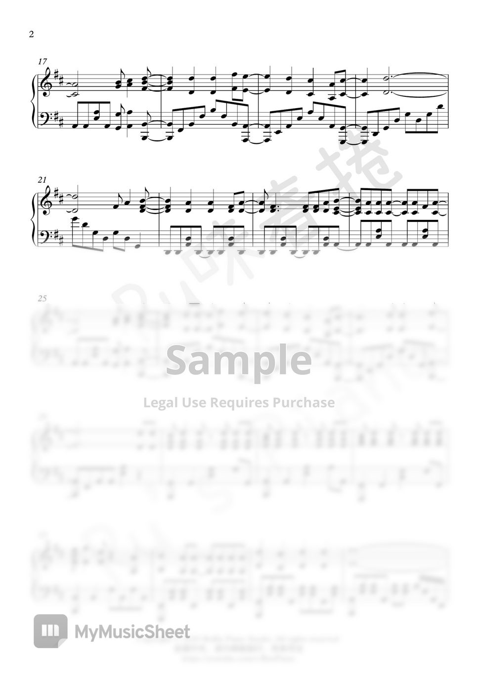 FLOW - Sign - NARUTO Shippuden OP6 - 악보 by Ru's Piano