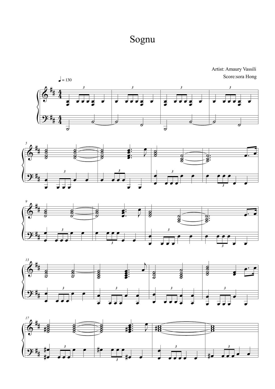 Amaury Vassili - Sognu Hoja by soraHong