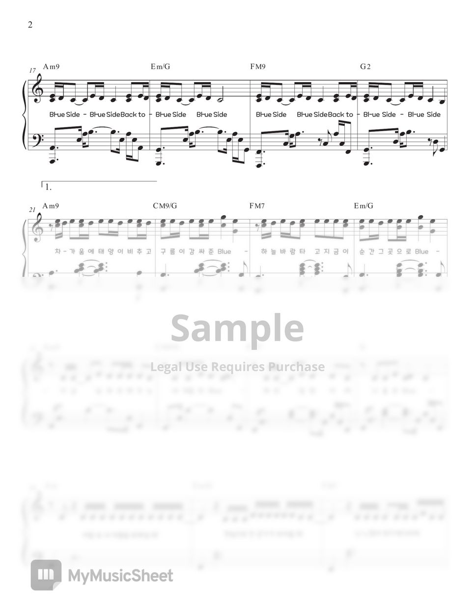 j-hope (BTS) - Blue Side (Hard ver.) Sheets by Jinnie J