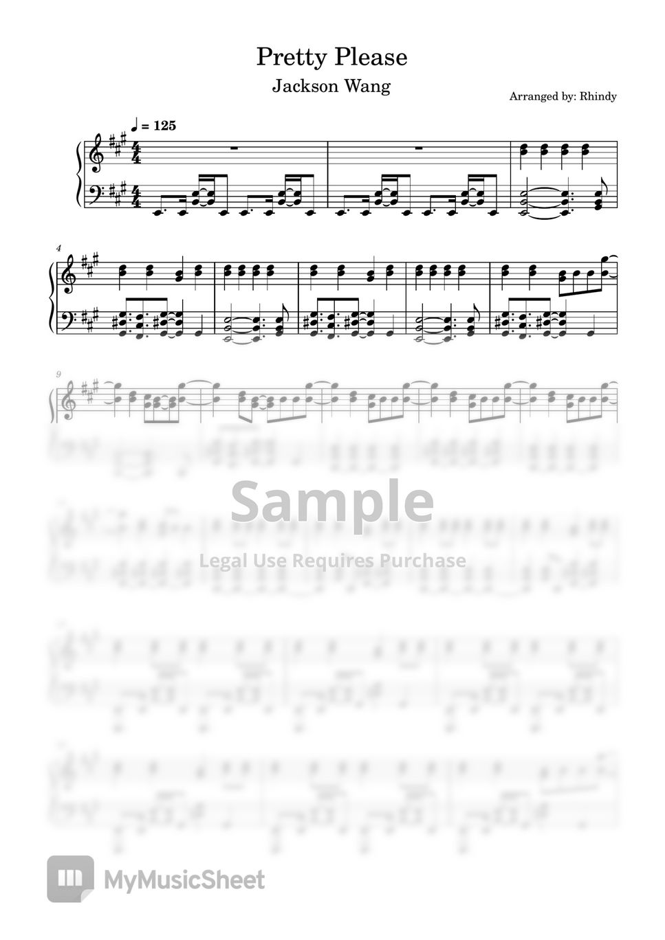 Jackson Wang - Pretty Please Hoja by Rhindy