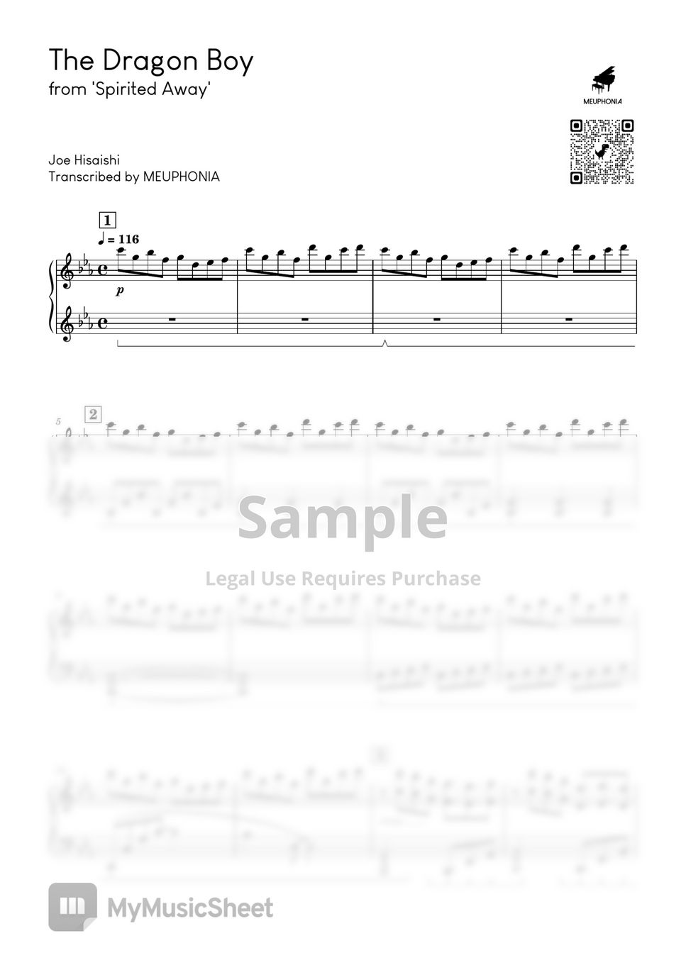 Hisaishi Joe - The Dragon Boy Sheets by Meuphonia