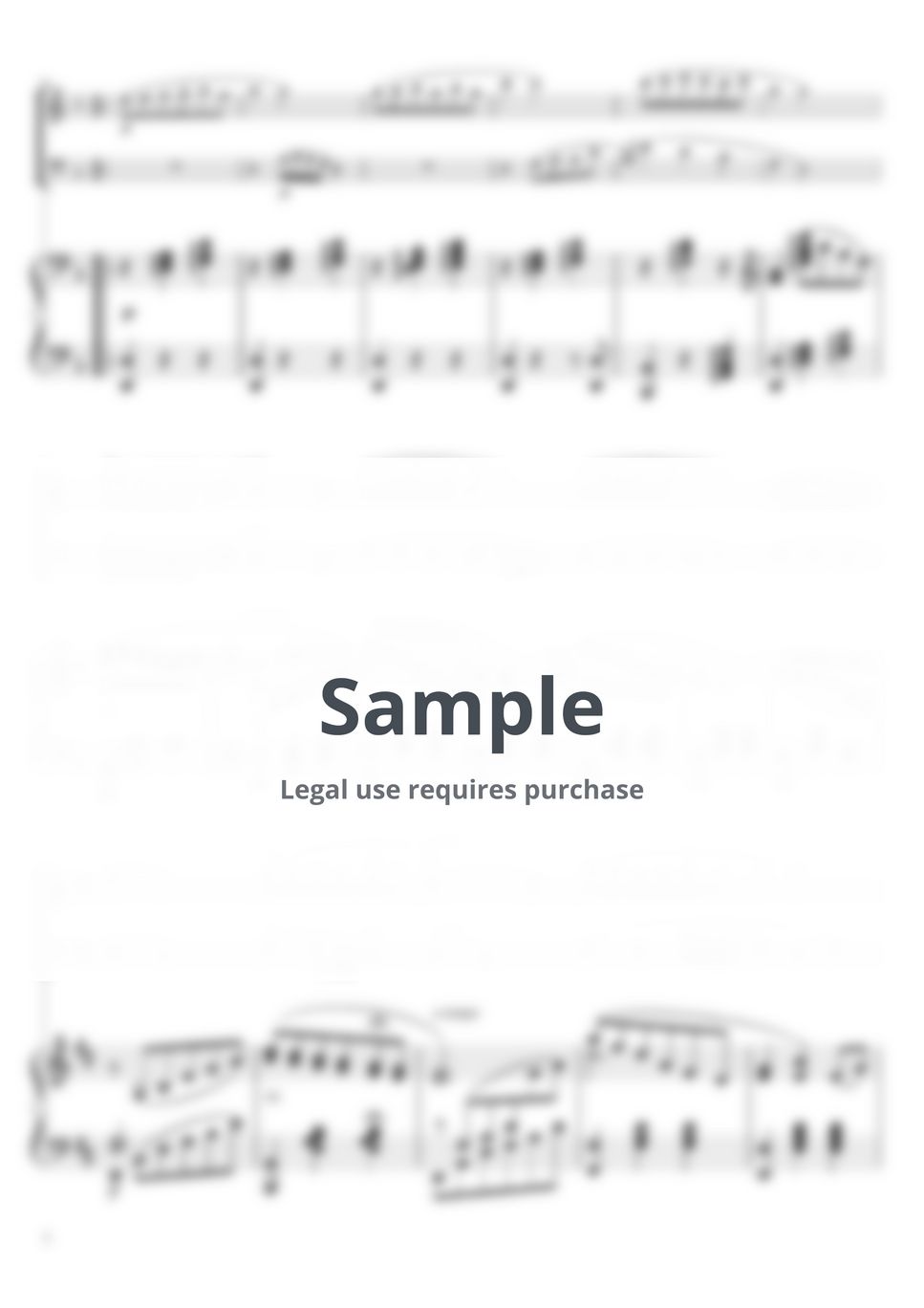 Crutis - Torna a Surriento (Piano Trio / Flute & Cello) 楽譜 by pfkaori