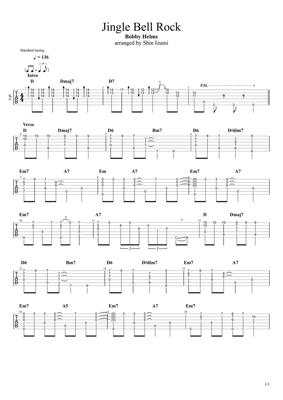 Jingle Bell Rock Guitar Chord