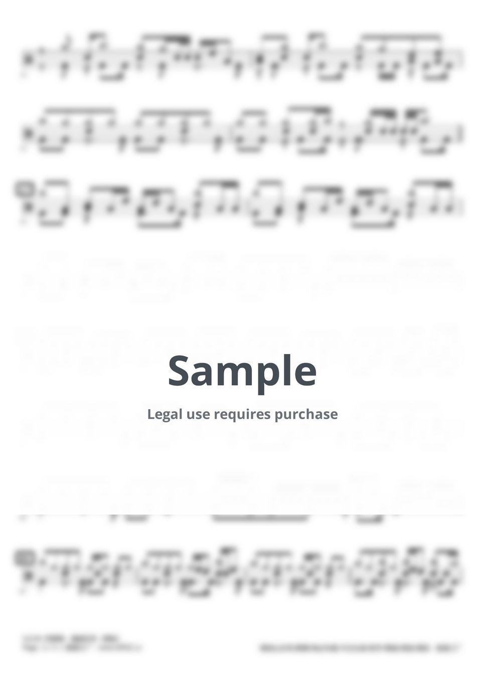 G.E.M. 邓紫棋 - 海阔天空 Sheet Music by 鼓谱工厂