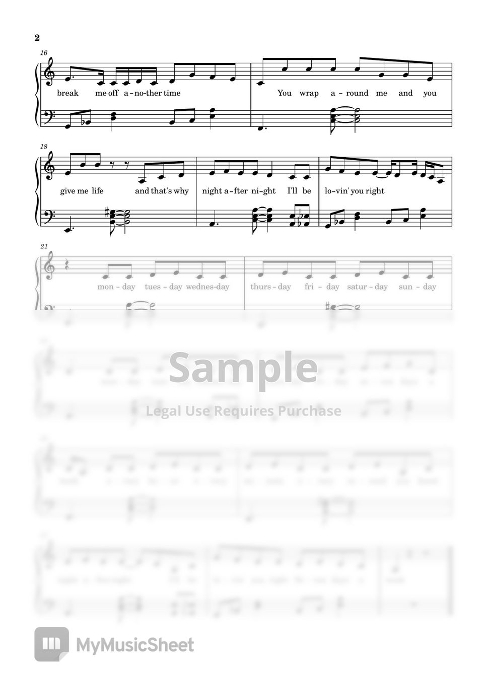 정국 Jung Kook - 세븐 Seven (1절만) 악보 by 피아노랑쌤