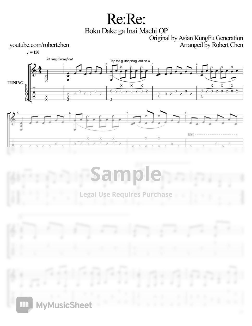 Asian Kung-Fu Generation - Boku dake ga Inai Machi (ERASED) OP - "Re:Re:" แผ่น by Robert Chen