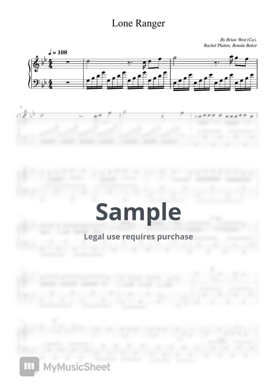 By Brian West (Ca), Rachel Platten, Bonnie Baker - Lone Ranger (Rachel ...