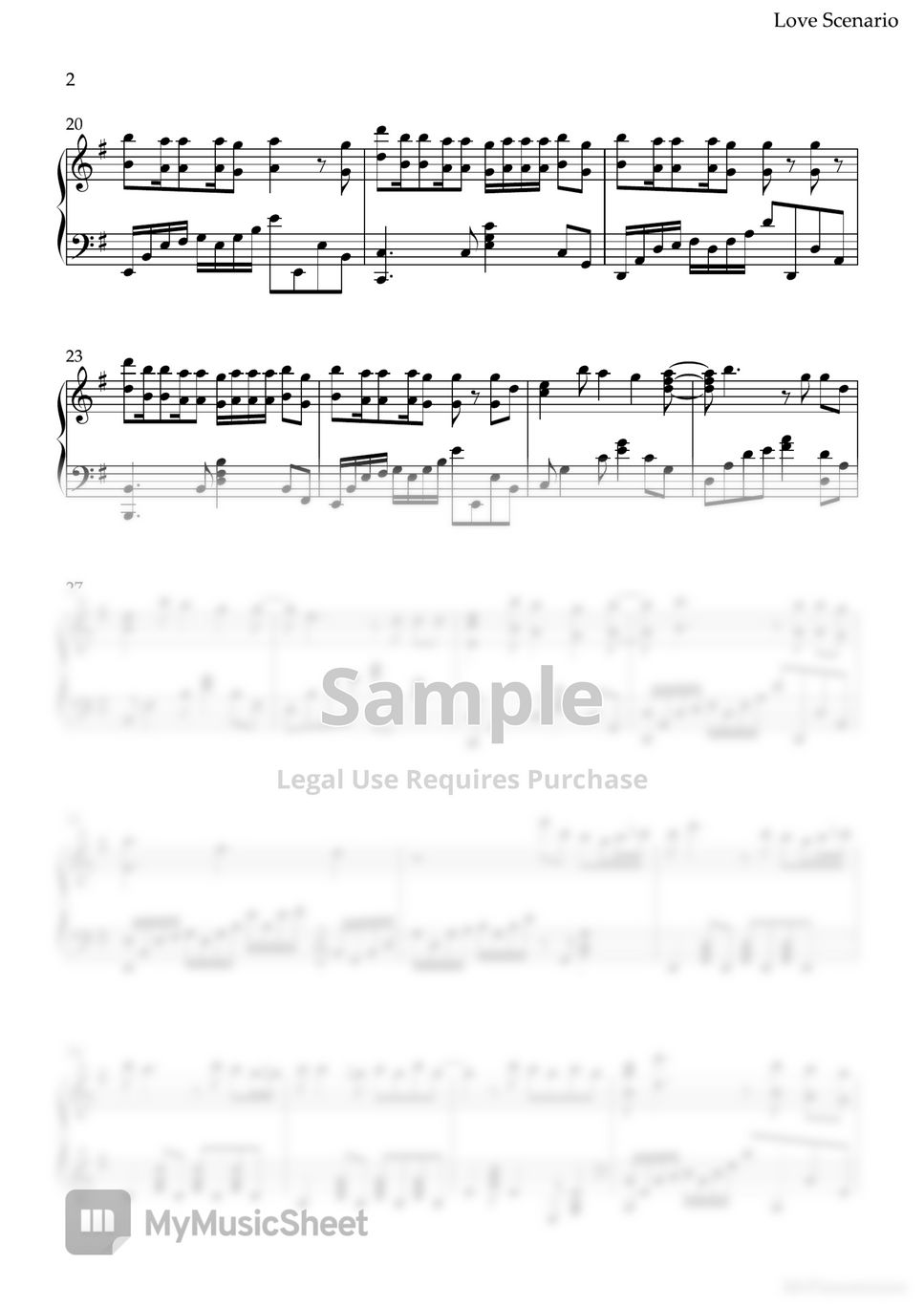 iKON - Love Scenario Sheet Music by MrPianoMinion