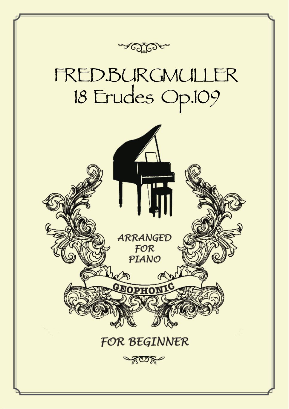 Burgmüller - 18 Etudes Op.109 Sheets by GEOPHONIC