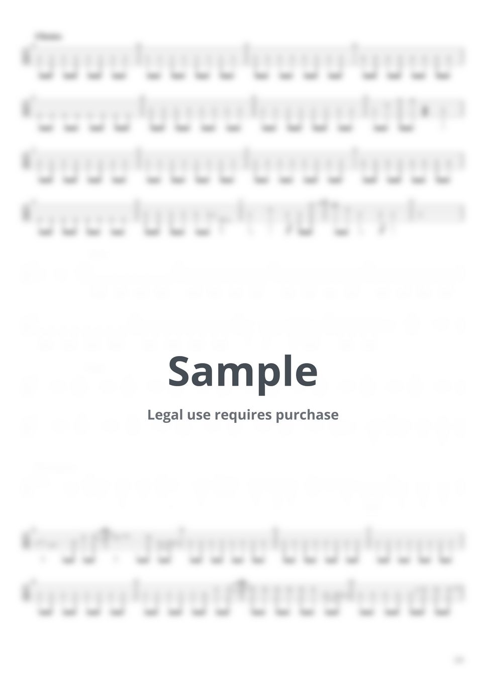 Lezel - Kattou Tomorrow (Bass TAB) Sheet Music by Muya