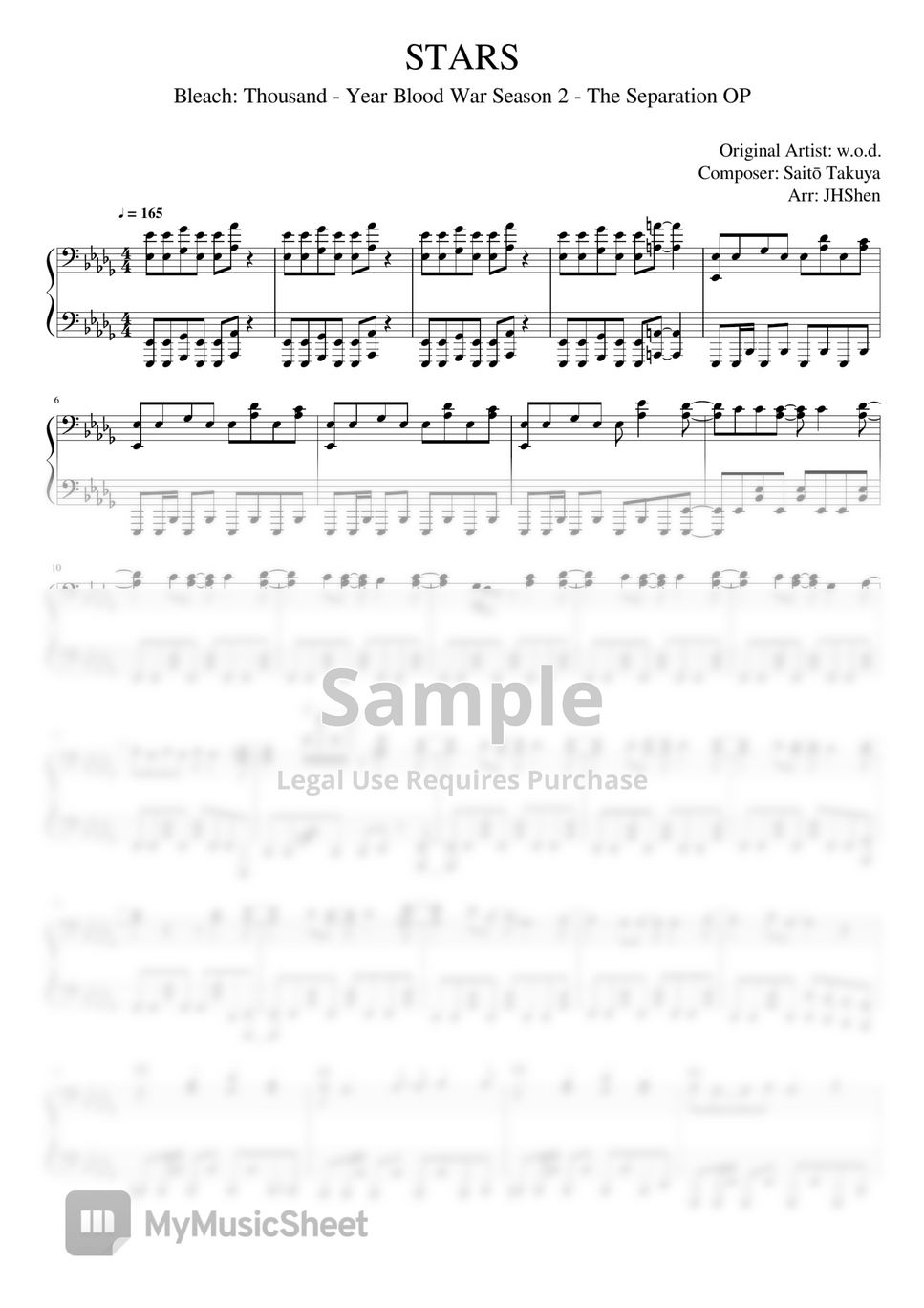 w.o.d. - STARS Sheets by JHShen