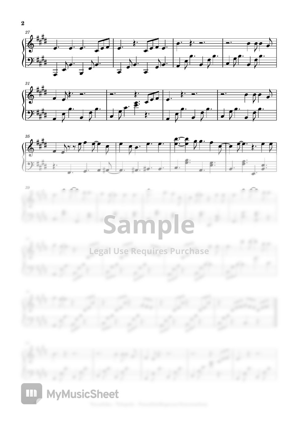 Yorushika - Telepath (beginner to intermediate, piano) Sheets by Mopianic