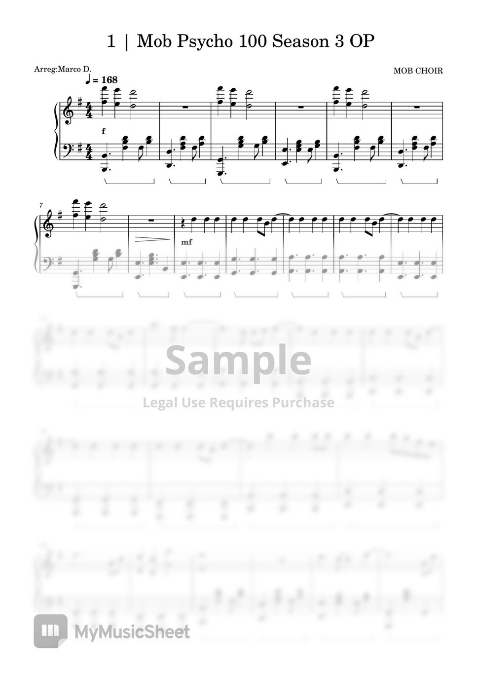 MOB CHOIR - 1 Sheets by Marco D,