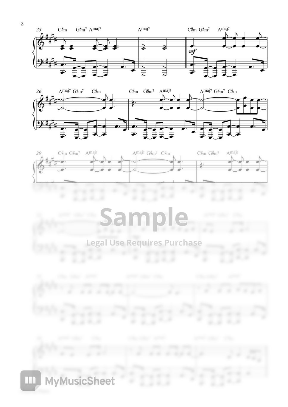 Lady Gaga, Ariana Grande - Rain On Me (Piano Sheet) PDF | Pianella ...