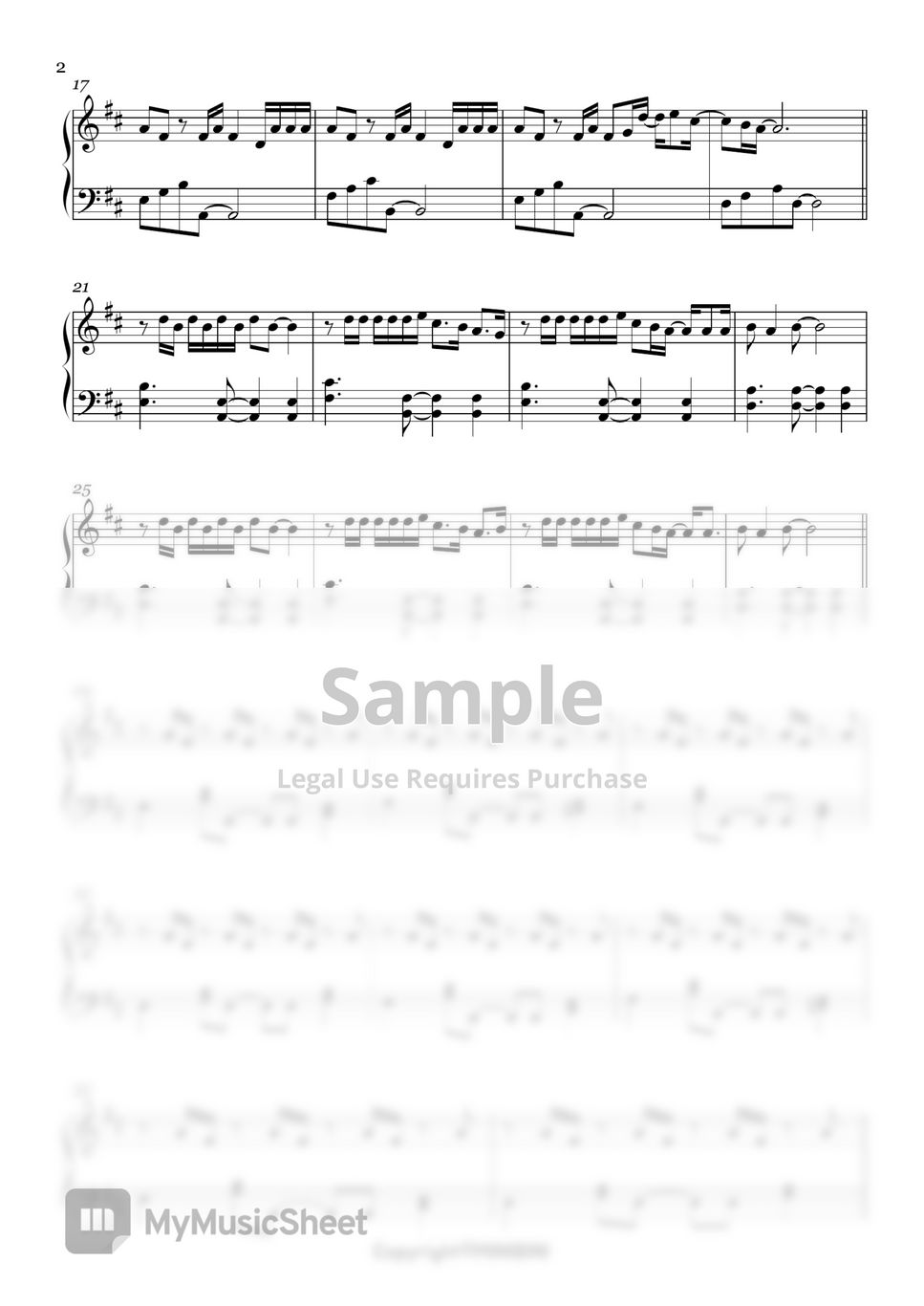 박재범 (Jay Park) - GANADARA (Feat. 아이유 IU) (Easy Version) Partitur by MINIBINI