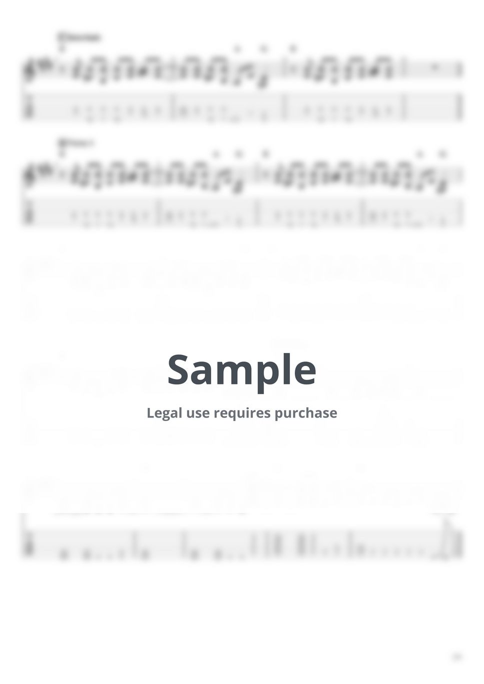 Bon Jovi - Bad Medicine Tab + 1staff by Jo Hwan