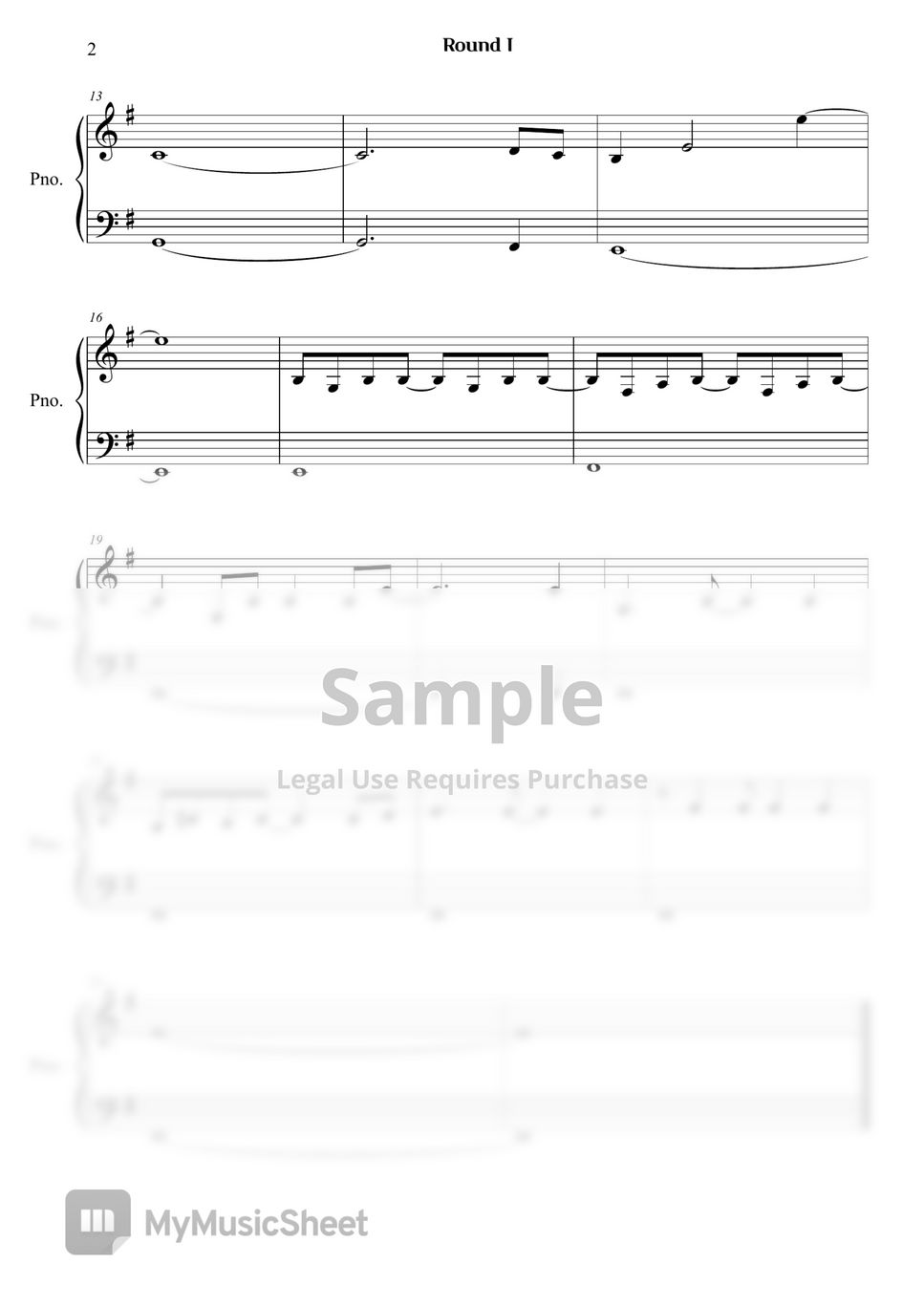 Squid Game - Round I Sheets by Right Now Piano