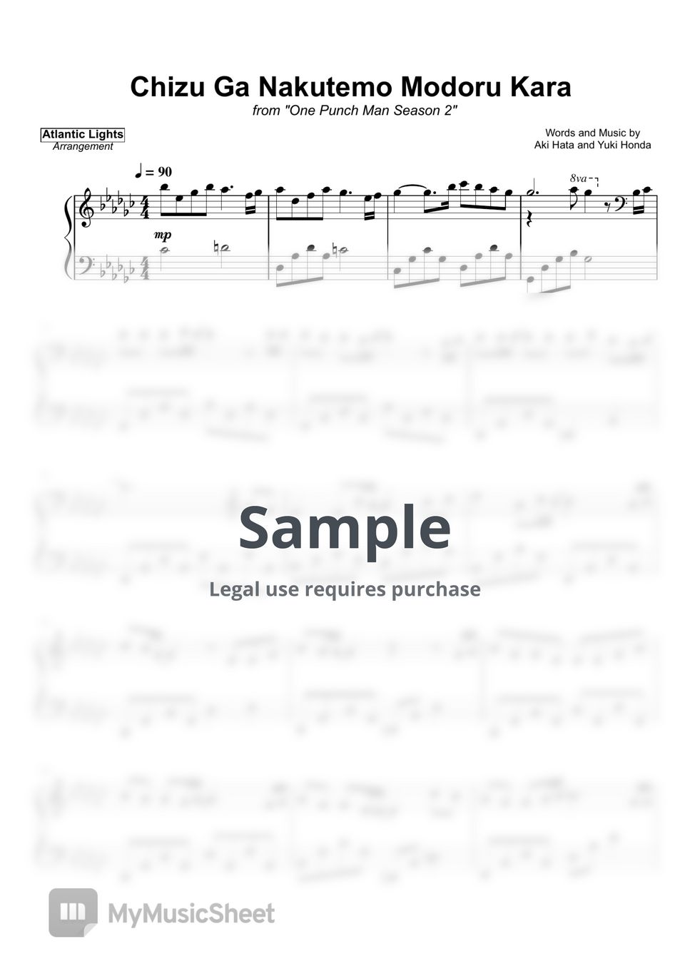 One Punch Man - Chizu Ga Nakutemo Modoru Kara Sheets by Atlantic Lights