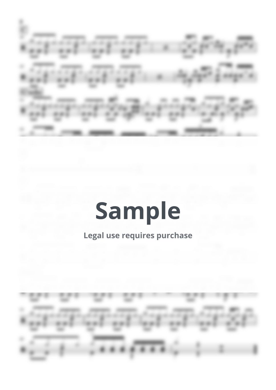 back number - 水平線 Sheets by Yu Drums