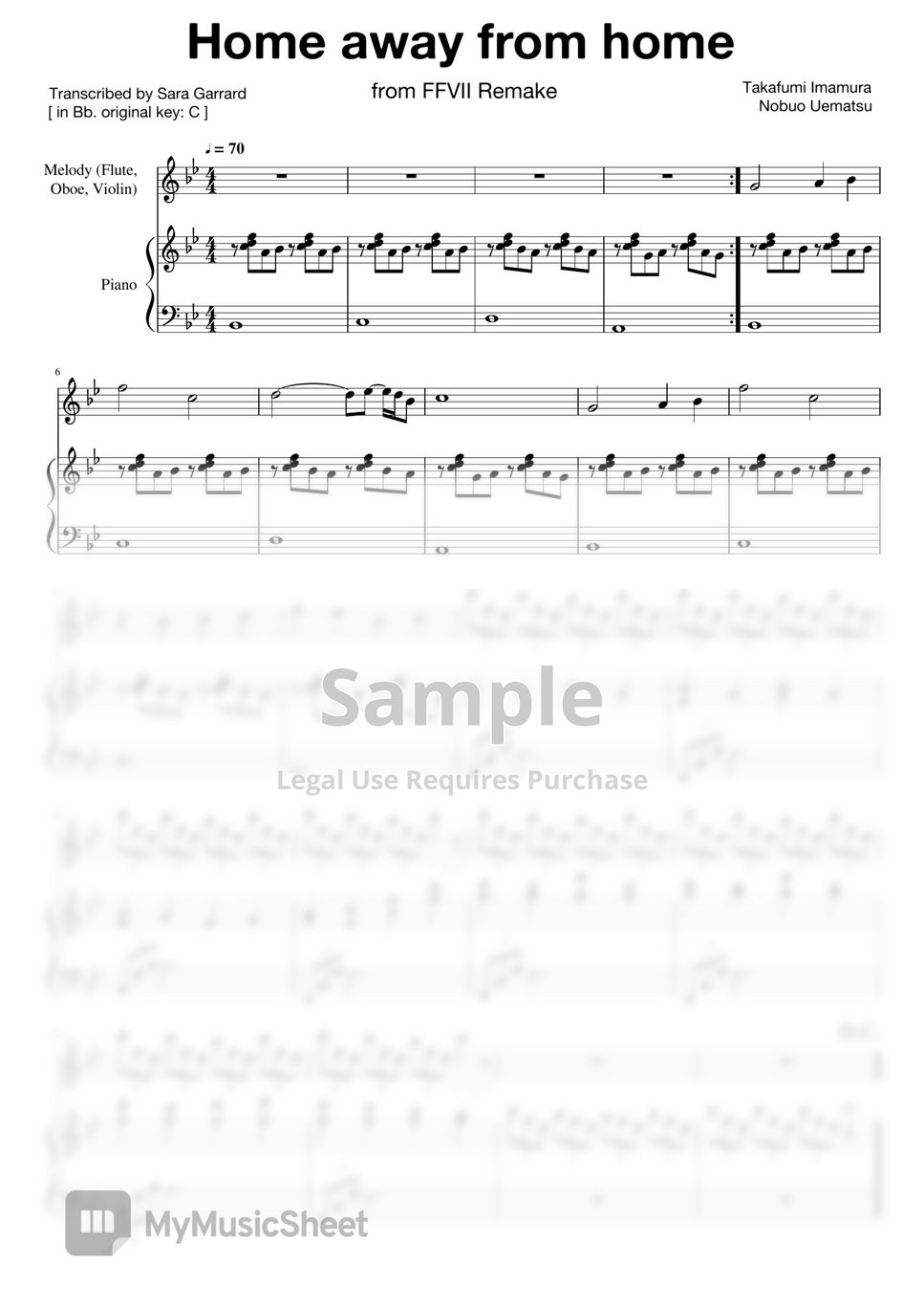 Takafumi Imamura, Nobuo Uematsu - Home Away From Home (Final Fantasy ...