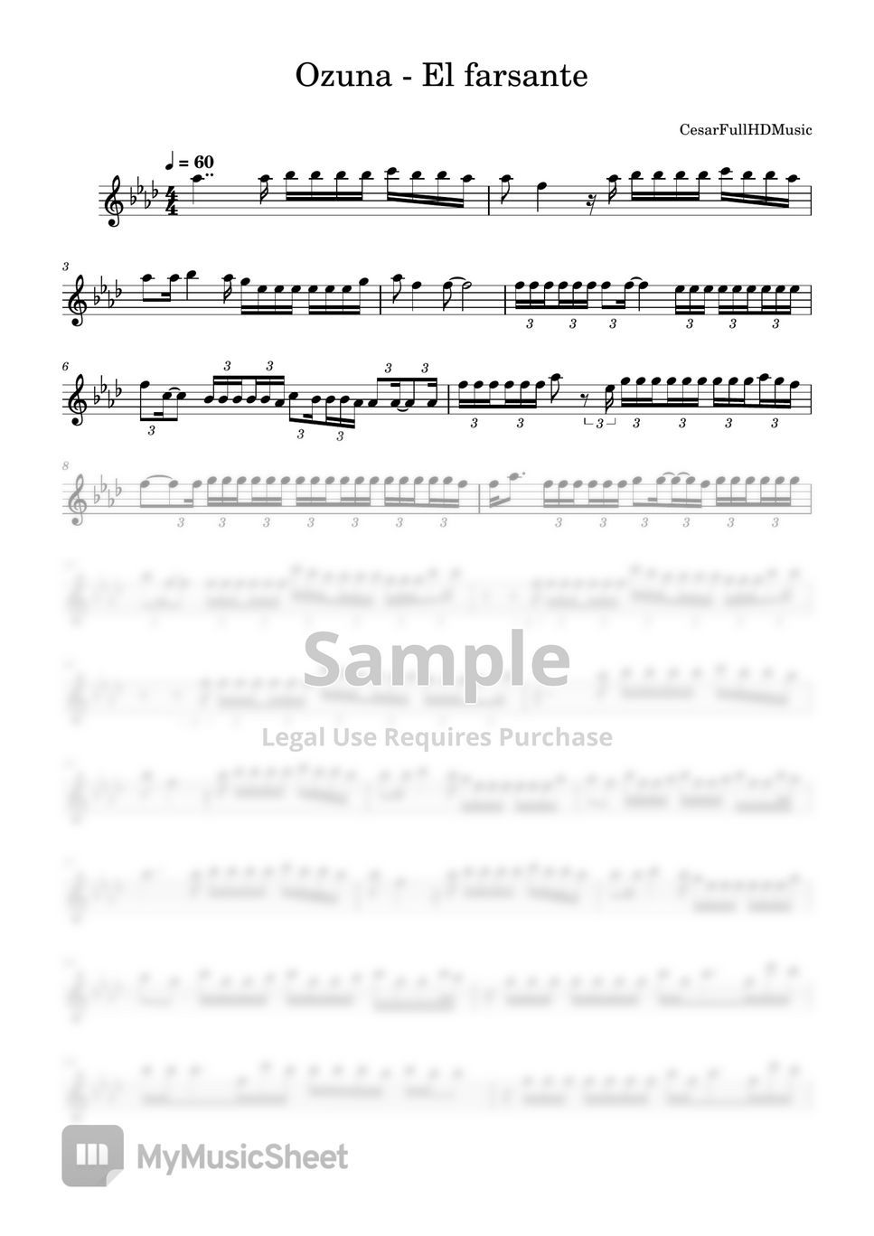 Ozuna - El farsante Sheets